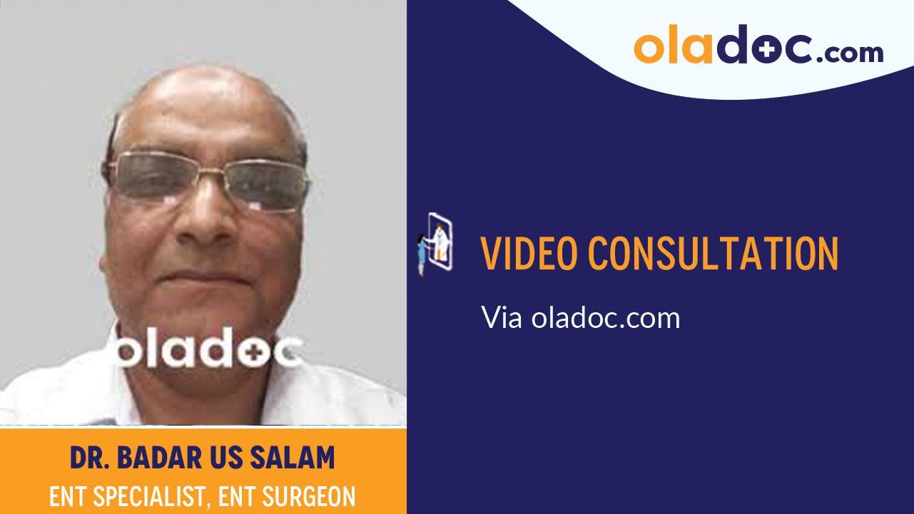 Dr. Badar Us Salam - ENT Specialist Offering Video Consultation ...