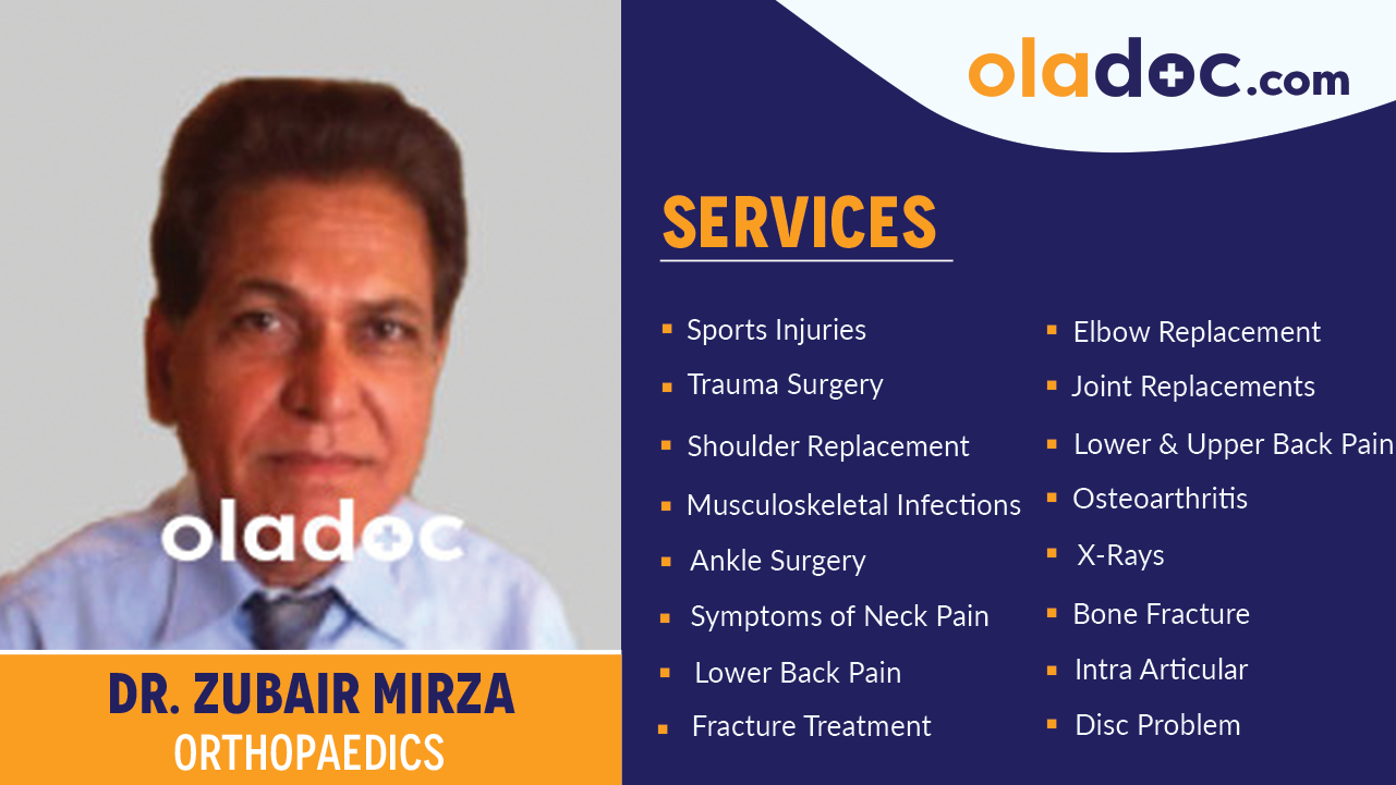 Dr. Zubair Mirza - Orthopedic Surgeon at DHA Medical Centre (Karachi ...