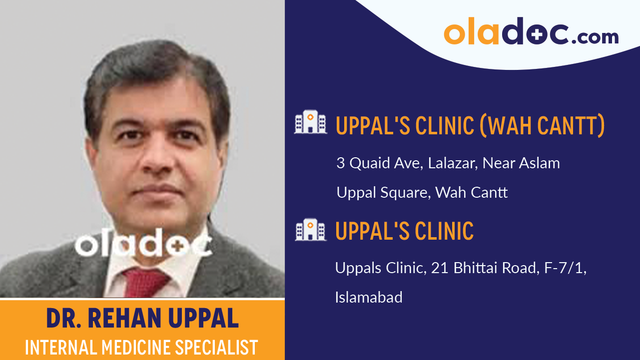 Dr. Rehan Uppal - Internal Medicine Specialist at Uppal's Clinic (Wah ...