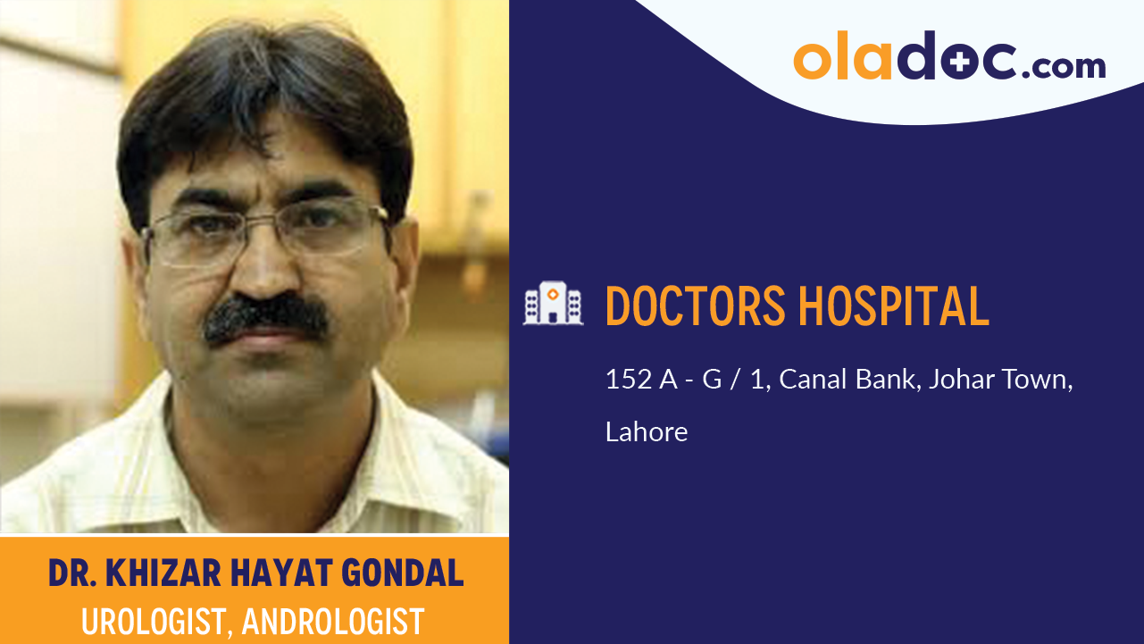 Prof. Dr. Khizar Hayat Gondal - Urologist at Doctors Hospital | oladoc.com