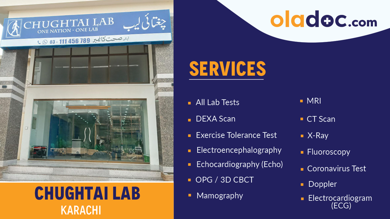 Chughtai Lab, Karachi (20% DISCOUNT) - Pathology Lab at Chughtai Lab ...
