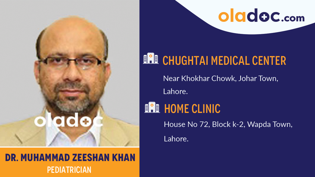 Dr. Muhammad Zeeshan Khan - Pediatrician at Chughtai Medical Center ...