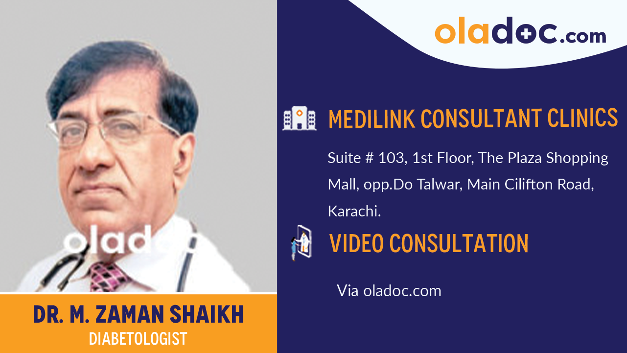 Prof. Dr. M. Zaman Shaikh - Diabetologist at Medilink Consultant ...