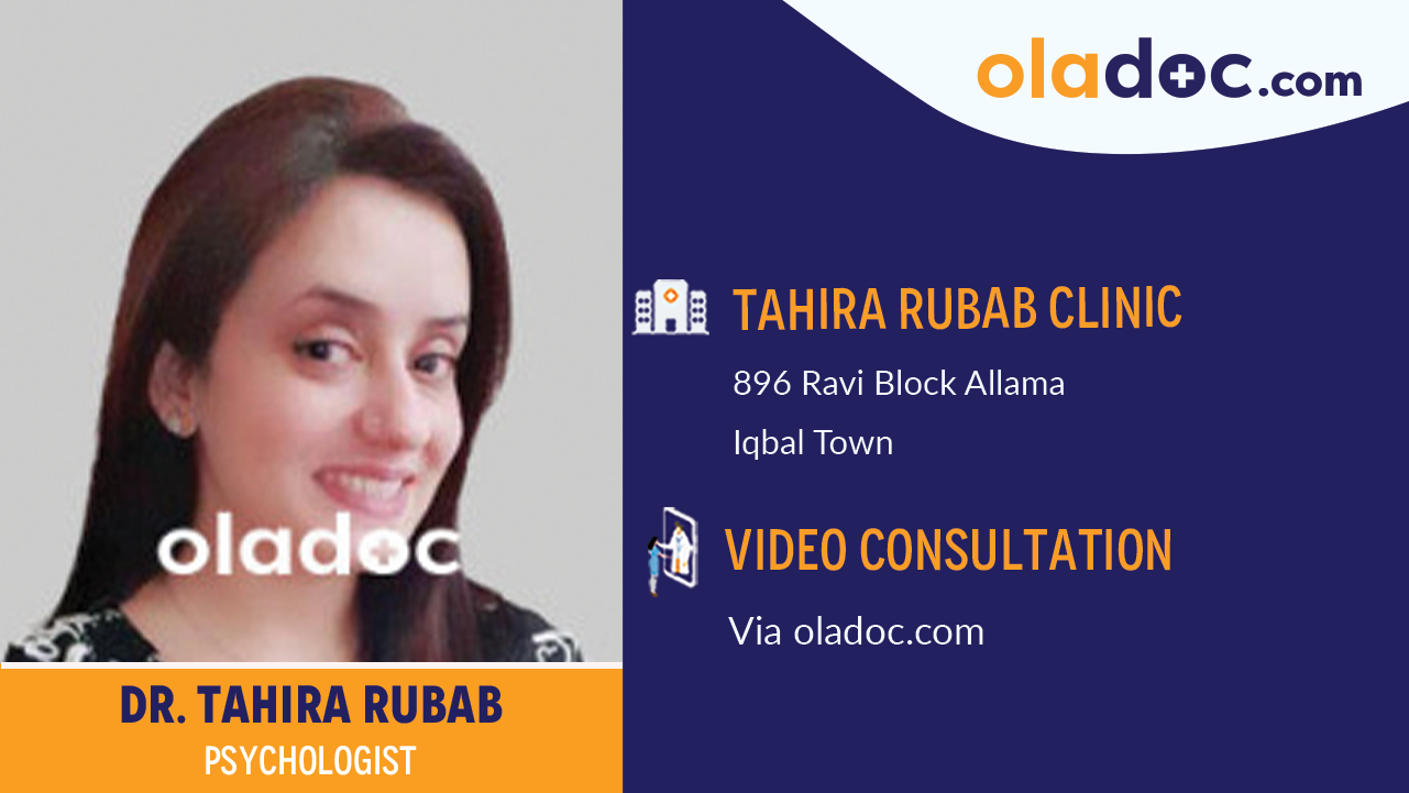Dr. Tahira Rubab - Psychologist at Tahira Rubab Clinic | oladoc.com