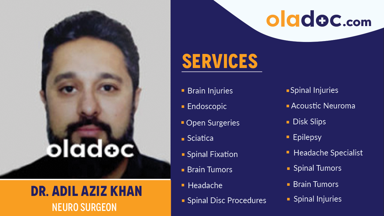 Dr. Adil Aziz Khan - Neurosurgeon at Brain & Spine Clinic | oladoc.com