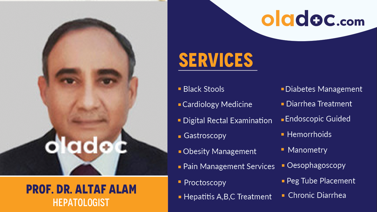 Prof. Dr. Altaf Alam - Hepatologist at Kanan Clinic | oladoc.com