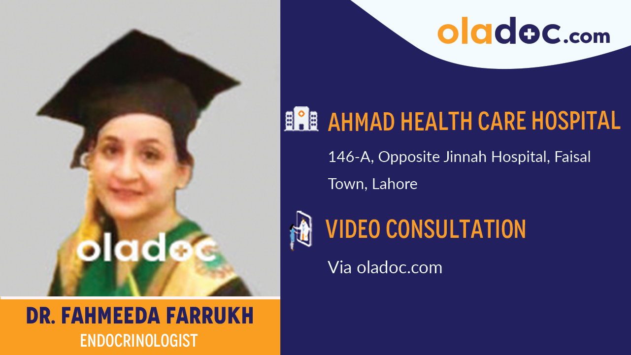 Dr. Fahmeeda Farrukh Khan - Endocrinologist at Iqra Medical Complex ...