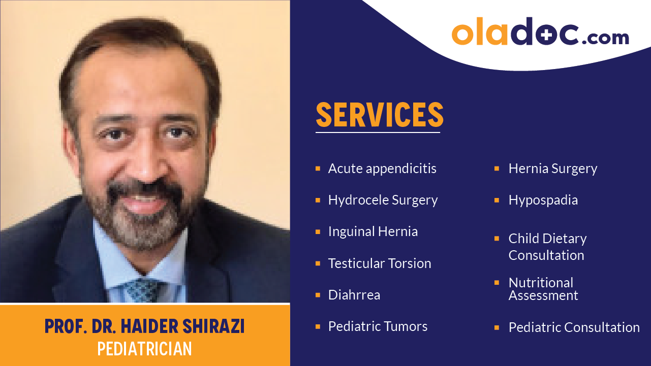 Prof. Dr. Haider Shirazi - Pediatrician at Shirazi's Clinic | oladoc.com