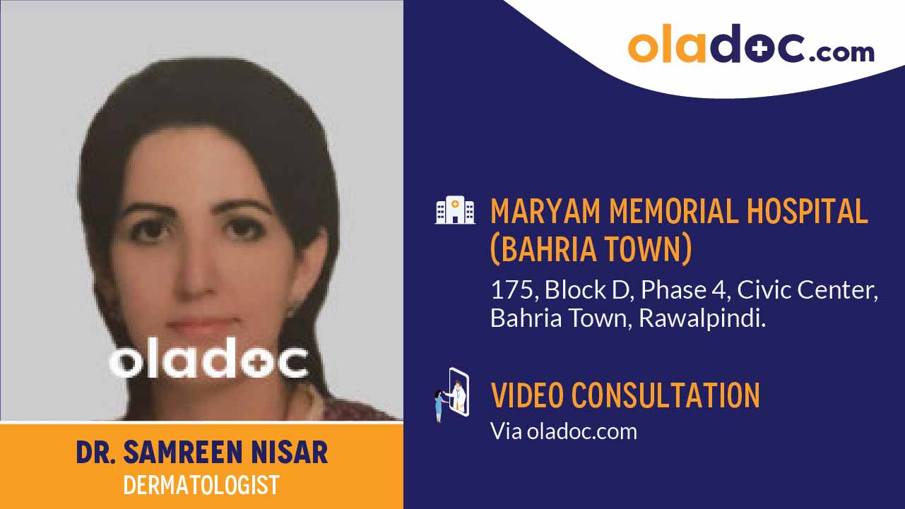Dr. Samreen Nisar - Cosmetologist at SkinDot Clinics (PWD Islamabad ...