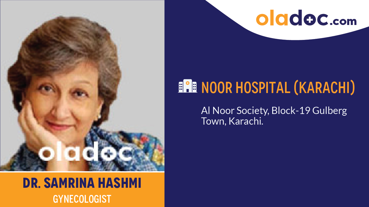 Dr. Samrina Hashmi - Gynecologist at Noor Hospital (Karachi) | oladoc.com