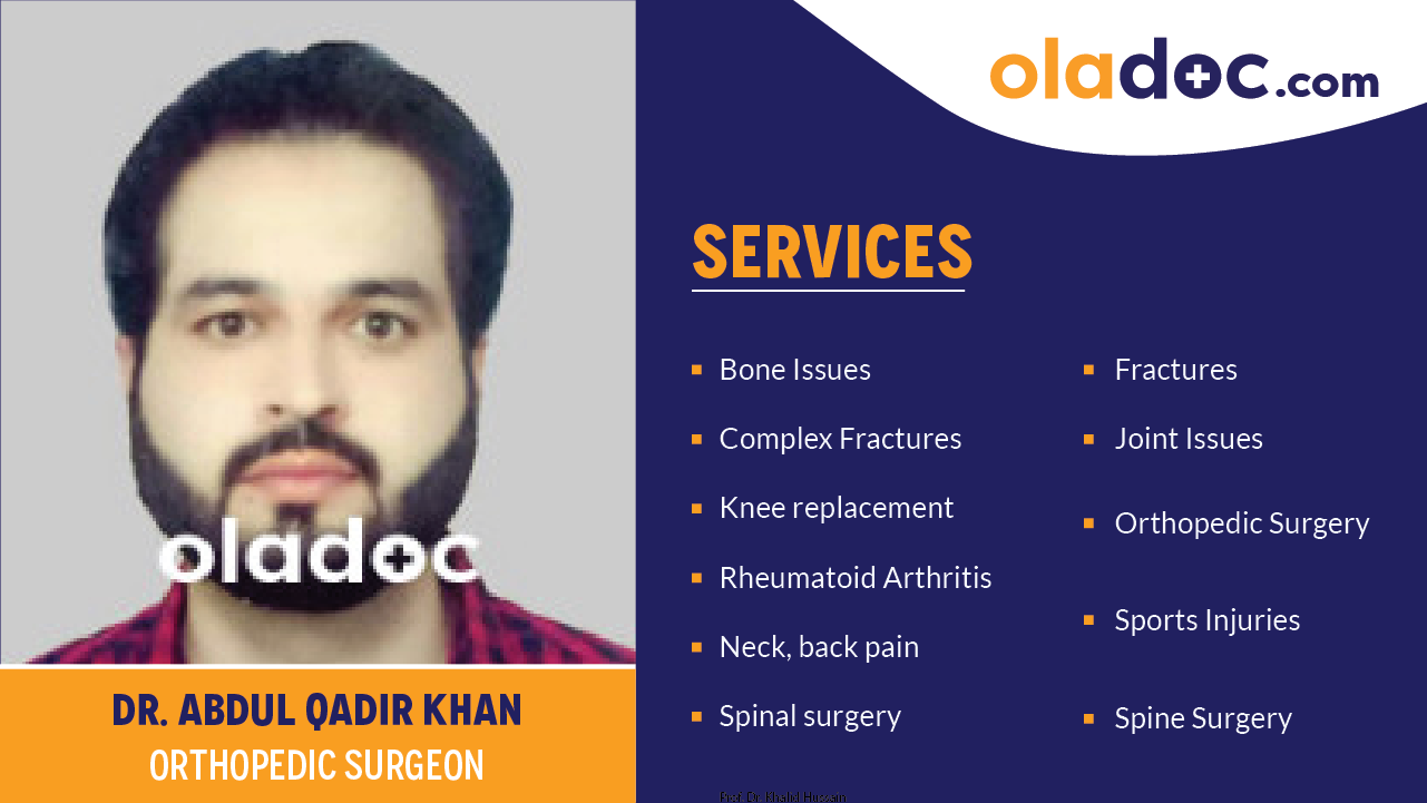 Assist. Prof. Dr. Abdul Qadir Khan - Orthopedic Surgeon at Zimri ...