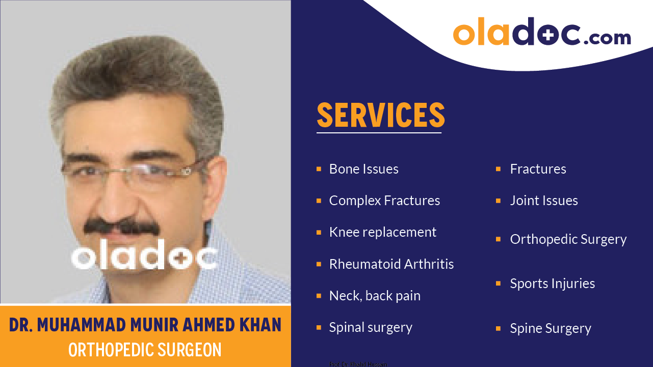 Dr. Muhammad Munir Ahmed Khan - Orthopedic Surgeon at Zobia Hospital (G ...