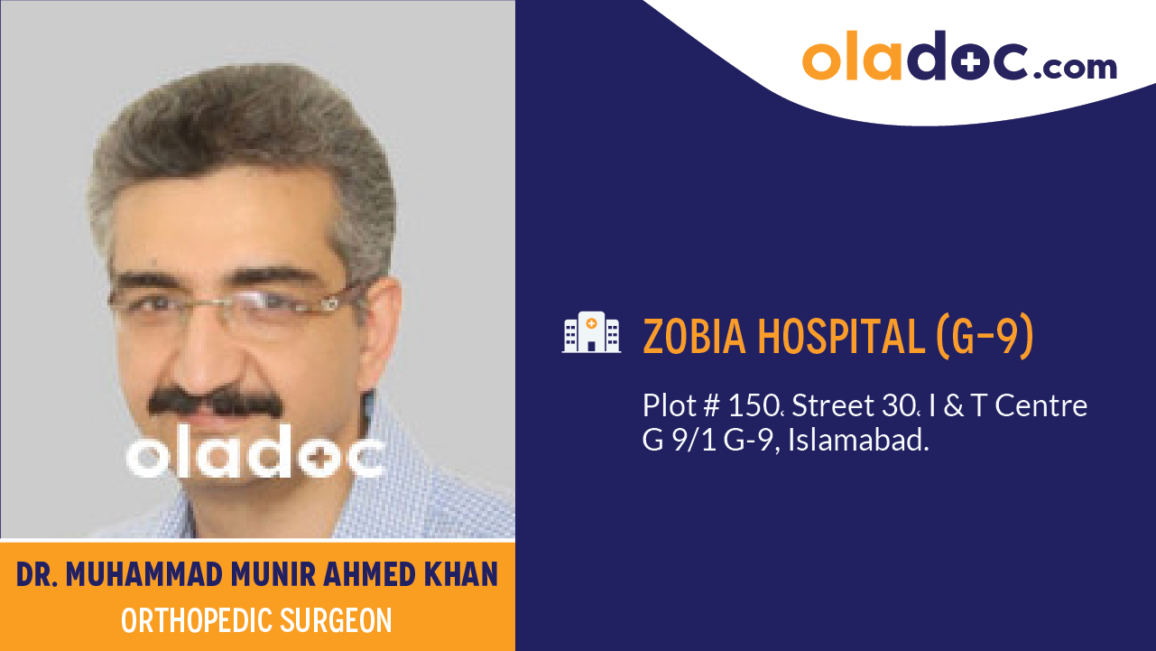 Dr. Muhammad Munir Ahmed Khan - Orthopedic Surgeon at Zobia Hospital (G ...