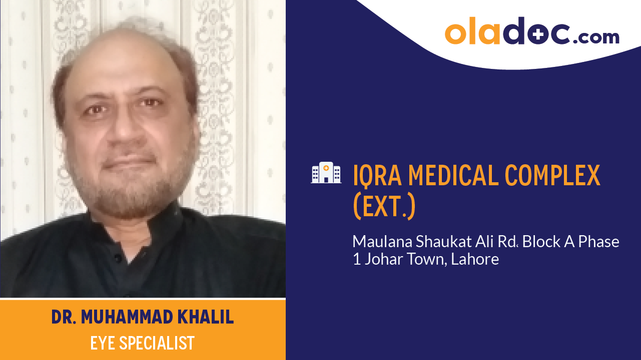 Dr. Muhammad Khalil - Eye Specialist at Iqra Medical Complex (Ext - New ...