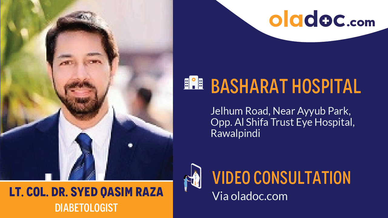 Lt. Col. Dr. Syed Qasim Raza - Diabetologist at Quaid-e-Azam ...
