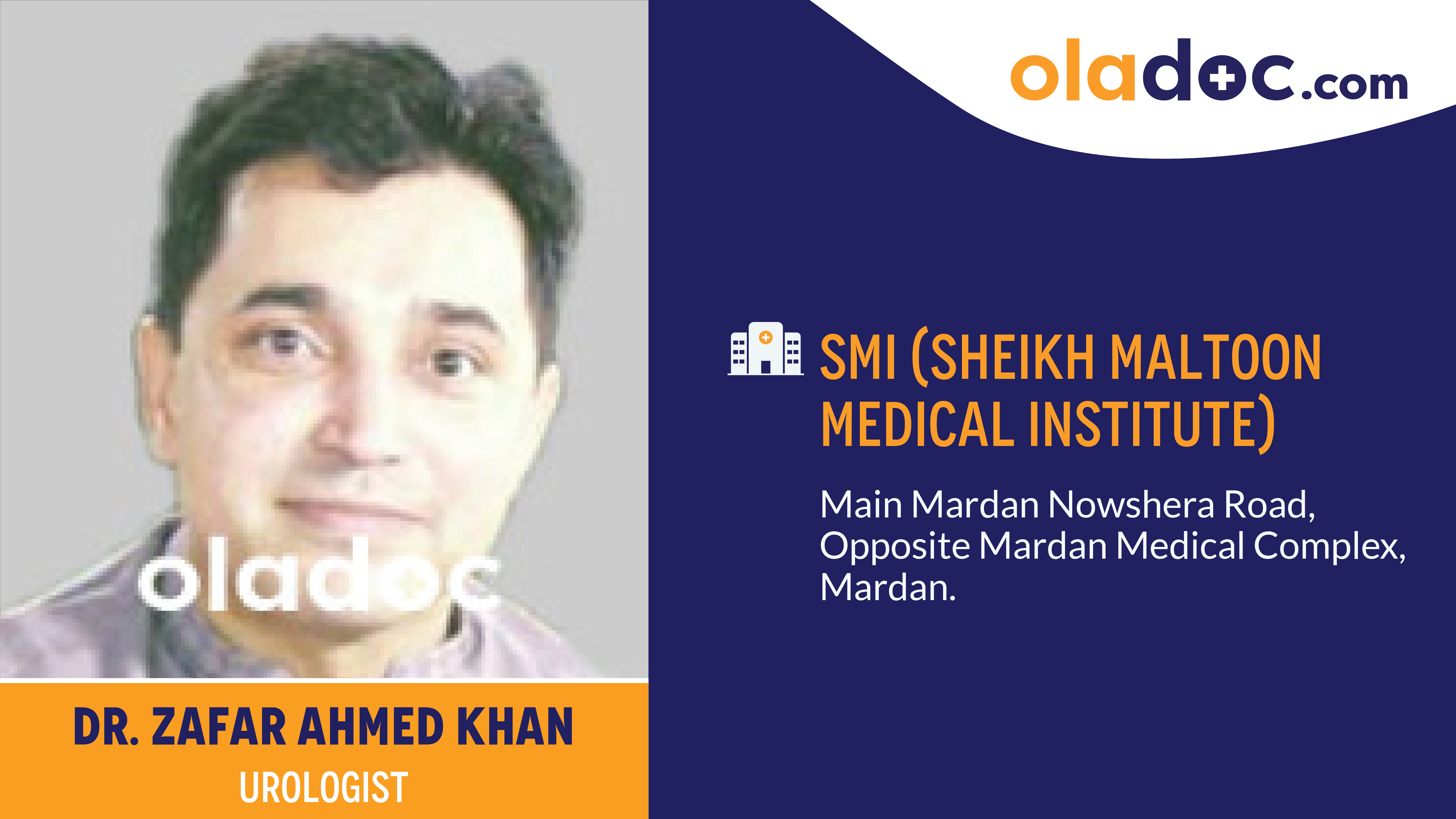 Dr. Zafar Ahmed Khan - Urologist at SMI (Sheikh Maltoon Medical ...