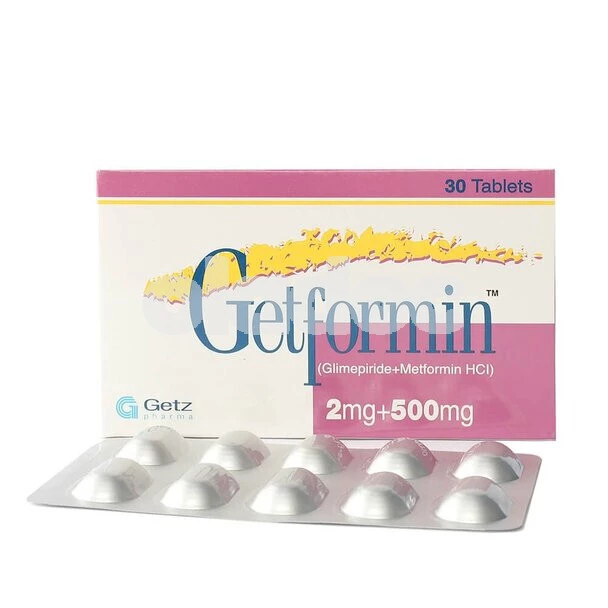 Getformin Tablet 2mg/500mg - Uses, Side Effects, Price in Pakistan ...