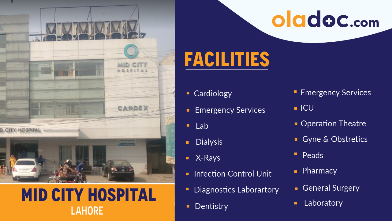 Mid City Hospital, Lahore | Doctors List, Fee, Contact Number | oladoc.com